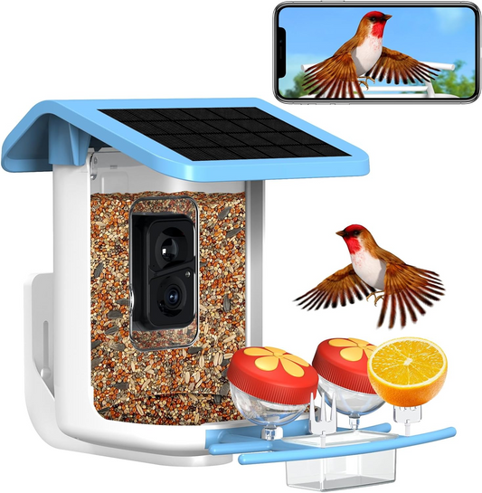 AI Smart Bird Feeder Camera Auto Capture Bird Bird Species Microphone – Broaimx