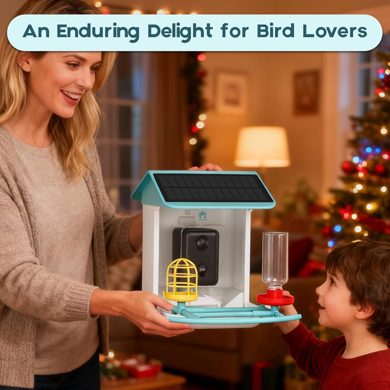 AI Smart Bird Feeder Camera Auto Capture Bird Bird Species Microphone